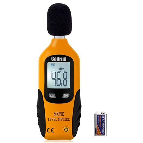 Cadrim Decibel Meter Digital Sound Level Meter Self Calibration
