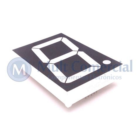 Display De 7 Segmentos Anodo Comum Azul Alta Intensidade A 2301ub Paralight Em Promoção Na
