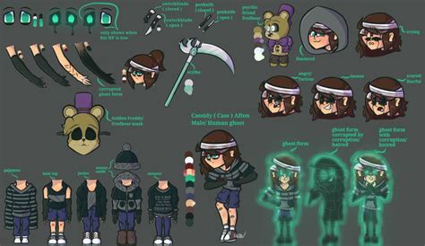 Cassidy Cass Afton Ref Sheet 2019 Redraw By Gumbalarts On Deviantart Afton Ref Sheet