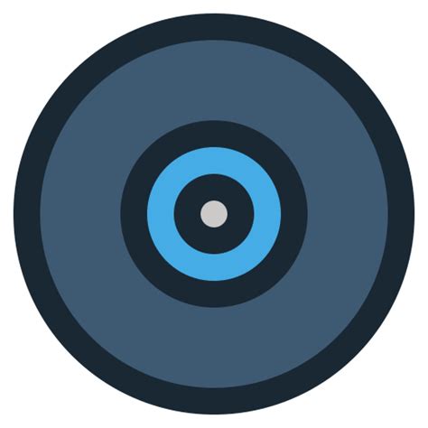 Compact Disk Generic Outline Color Icon Compact Disk Generic Outline Color Icon
