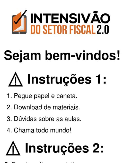 Slides Da Aula 1 Intensivão Setor Fiscal 20 2709 Download