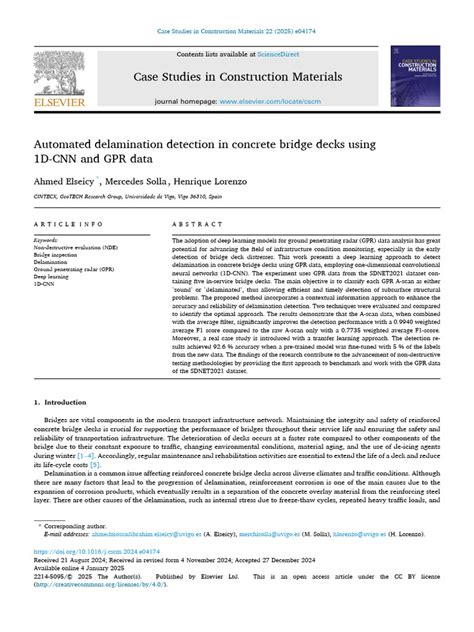 Automated Delamination Detection In Concrete Bridge Decks Using Pdf Cross Validation