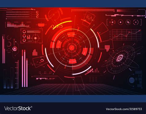 Abstract Technology Ui Futuristic Concept Hud Vector Image