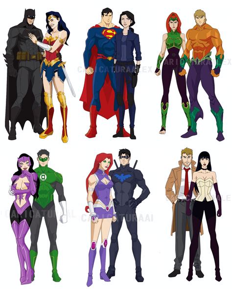 Fan Art Dc Couples By Caricaturaalex Happy Valentines Day Rnightwing