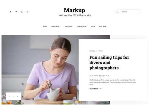 markup wordpress theme