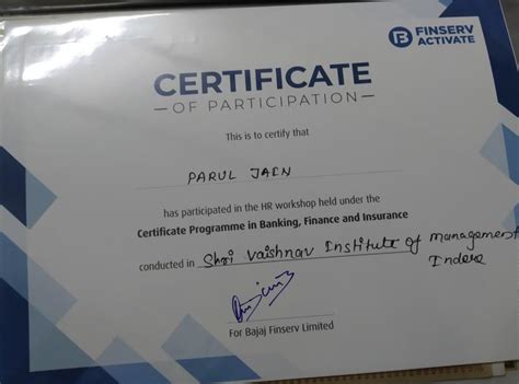 Parul Jain On Linkedin Certificate Certificateofcompletion Certificateofparticipation
