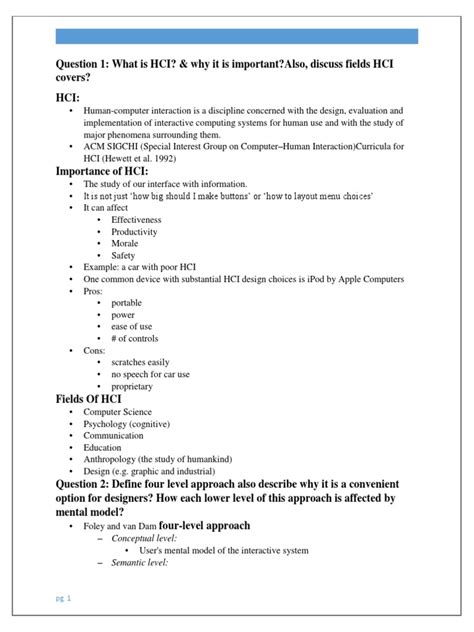Hci Pdf Humancomputer Interaction Conceptual Model