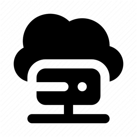 Cloud Database Server Computing Storage Networking Icon Download