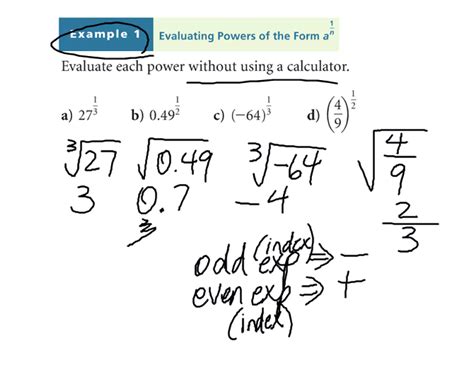 44 Fractional Exponents Notes Pdf Physics Science