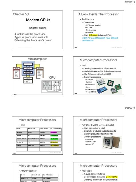 modern cpus modern cpus chapter 5b a look inside the processor pdf