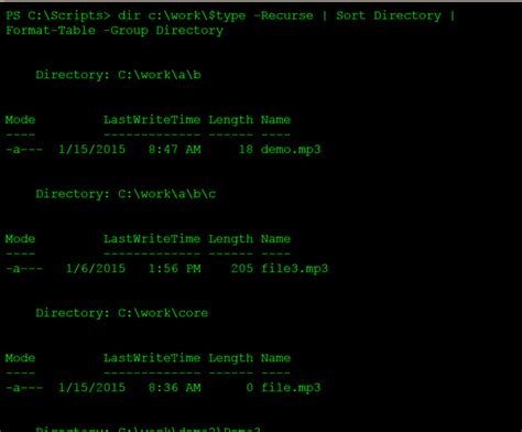 Use Powershell To Find Folders With Specific File Types