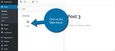 How To Place Wordpress Tables In Your Posts And Pages Greengeeks