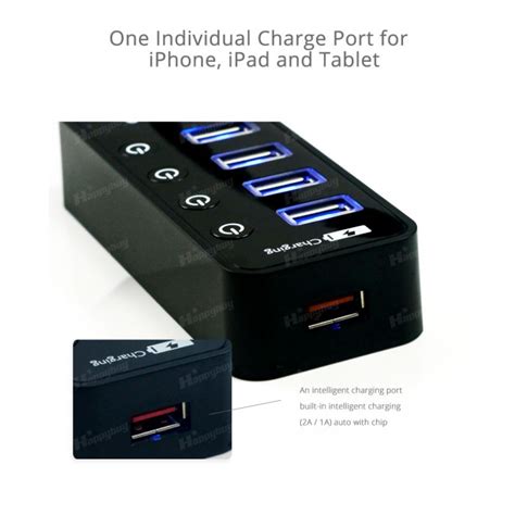 4 Port High Speed Usb3 Powered Hub For The Raspberry Pi