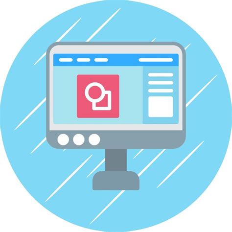 Graphics Software Flat Circle Icon Design 43863114 Vector Art At Vecteezy