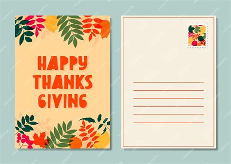 가 단풍 프레임 베이지색 배경에 고립 된 엽서입니다 귀여운 화려한 단풍 카드 프리미엄 벡터