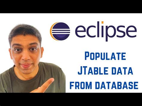 Java Eclipse Gui Tutorial 9 Populate Jtable Data From Tutorial On
