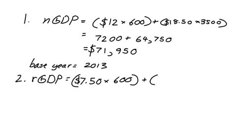 Solved The Table Below Contains Prices And Output For A Two Good Economy Nominal And Real Gdp