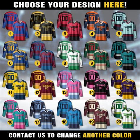 Personalized Team Name Number Logo Jerseys Ice Hockey For Men Women
