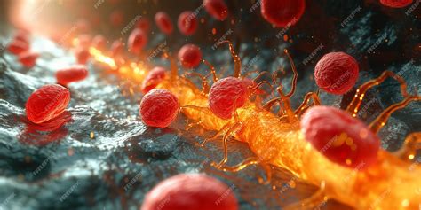 Premium Photo Blood Cells Plaque Buildup Cholesterol Clogged Artery