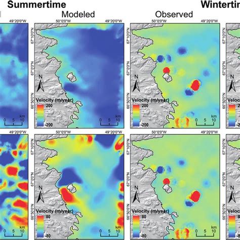 Results Of The Numerical Ice Sheet Model Ism Of Summertime A And Download Scientific