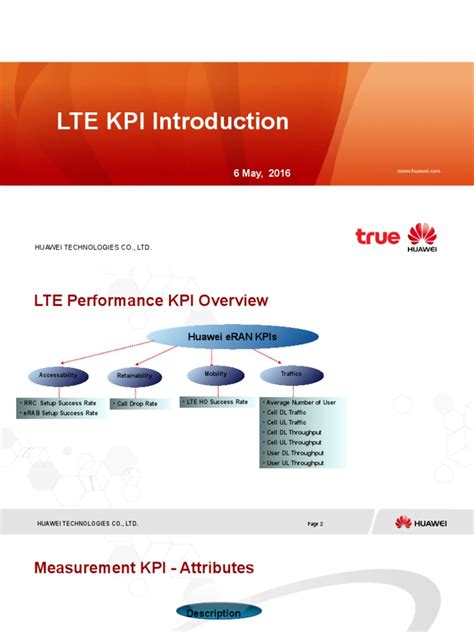 Lte Kpi Training Hw Pdf Lte Telecommunication Mobile Telecommunications