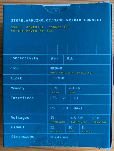 Arduino Nano Rp2040 Connectを購入してみました あろしーど