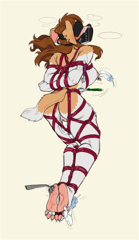 Rule 34 Ankles Tied Anthro Arms Tied Beagle Blindfold Bluebun Bondage
