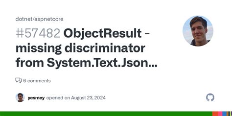 Objectresult Missing Discriminator From Systemtextjson Polymorphism