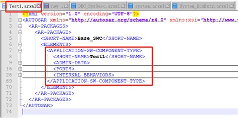 【etas Cp Autosar工具链】arxml文件详解