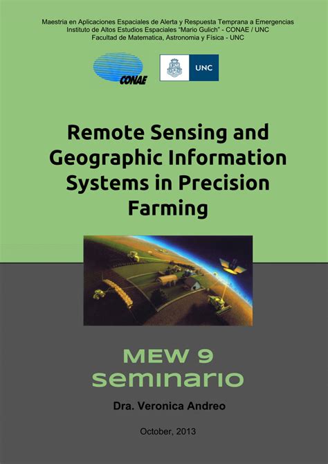 Pdf Remote Sensing And Geographic Information Systems In Precision
