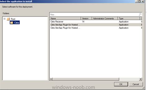 trying to install software via task sequence configuration manager