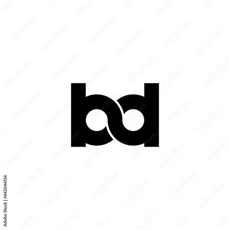 Bd Logo Design Vector Icon Modern Stock Vector Adobe Stock