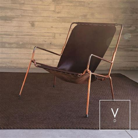 Verdi Design Copper Chair In Leather Copper Wire Furniture Design