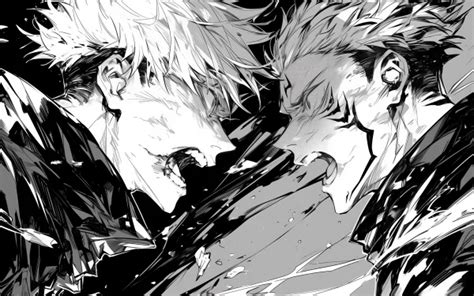 Gojo Vs Sukuna Epic Battle Jujutsu Kaisen Anime Hd Wallpaper