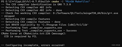 C碰撞检测库fcl安装(mingw,cmake) Csdn博客 C碰撞检测库fcl安装(mingw,cmake) Csdn博客