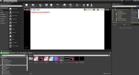 white screen media texture r unrealengine