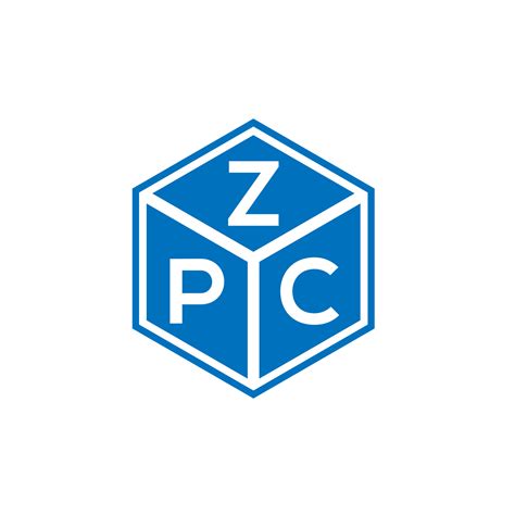 Zpc Letter Logo Design On White Background Zpc Creative Initials
