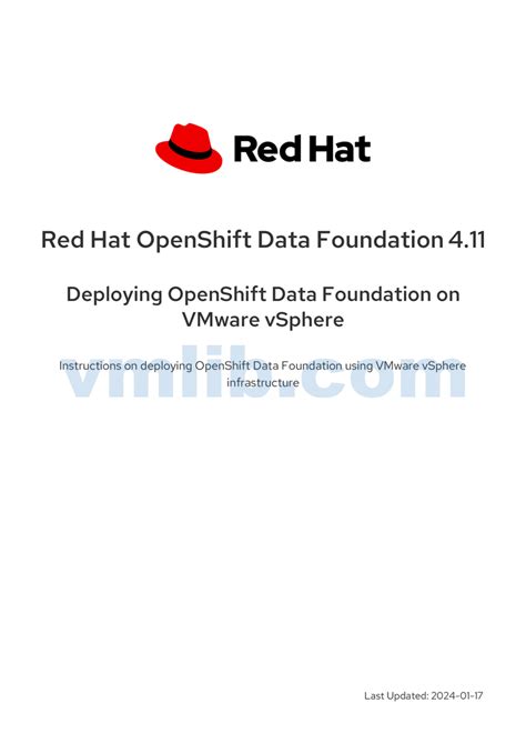 在vmware Vsphere上部署red Hat Openshift数据基础设施4 11 Vm技术库