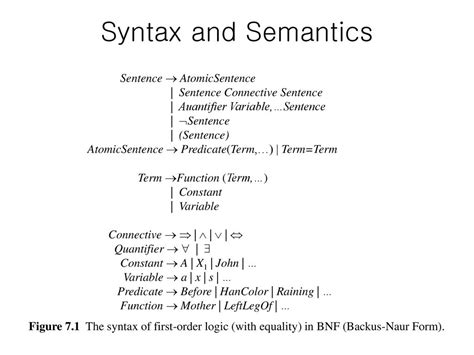 논리와 응용 First Order Logic Ppt Download