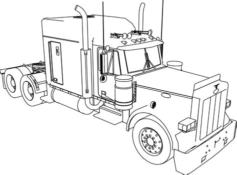 Printable Semi Truck Coloring Pages Plan Your Year Easily