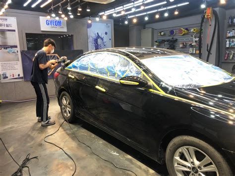 춘천광택 Yf소나타 인제 페인트 날림 사고로 인한 광택입고 네이버 블로그