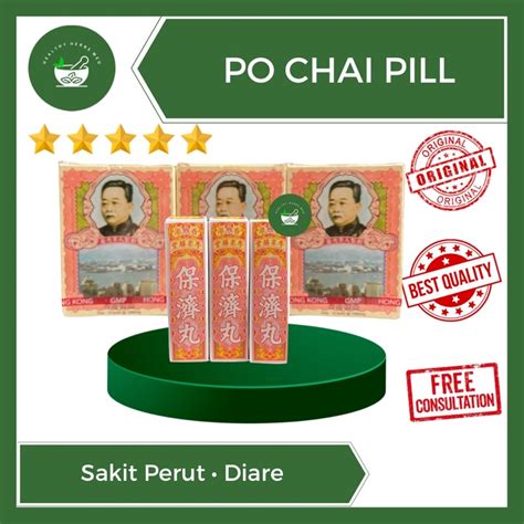 Jual Eceran Obat Sakit Perut Diare Masuk Angin Po Chai Pills