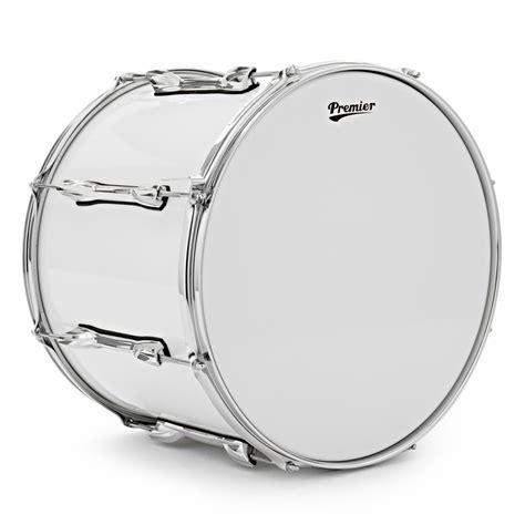 Premier Traditional 16 X 12 Tambor Tenor De Marcha Ivory White