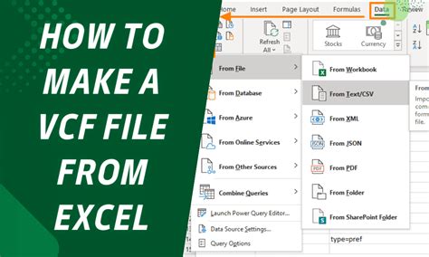 How To Make A Vcf File From Excel Earn And Excel