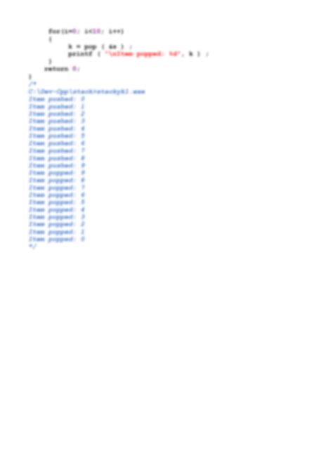Solution Stack Using Structures And Pointers Stack Program Studypool