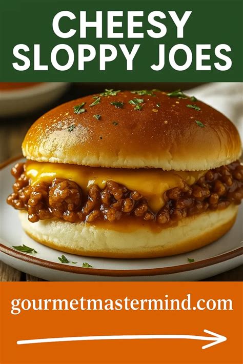 Cheesy Sloppy Joes Recipe Comfort Food Perfected Gourmet Mastermind