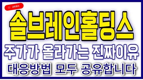 솔브레인홀딩스 솔브레인홀딩스 솔브레인홀딩스전망 솔브레인홀딩스주가 솔브레인홀딩스주가전망 솔브레인홀딩스분석 Youtube