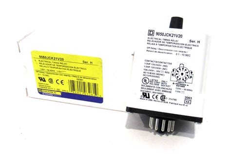 New Square D 9050jck21v20 Timing Relay Serh Sb Industrial Supply Inc