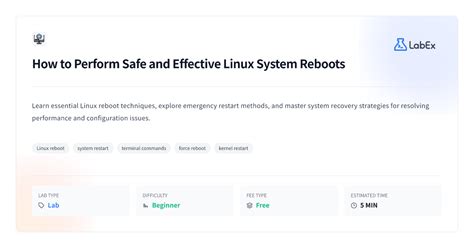 How To Perform Safe And Effective Linux System Reboots Labex