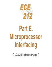 Microprocessor Interfacing Exploring I O Communication With Course Hero